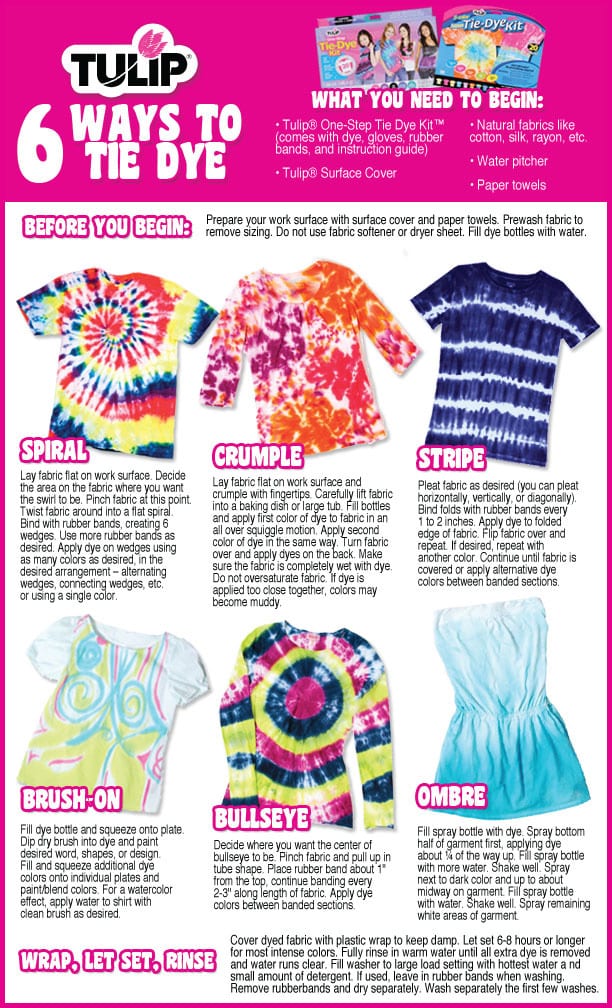 Tie Dye Summer Top DIY Using Tulip Tie Dye Kits Pet Scribbles