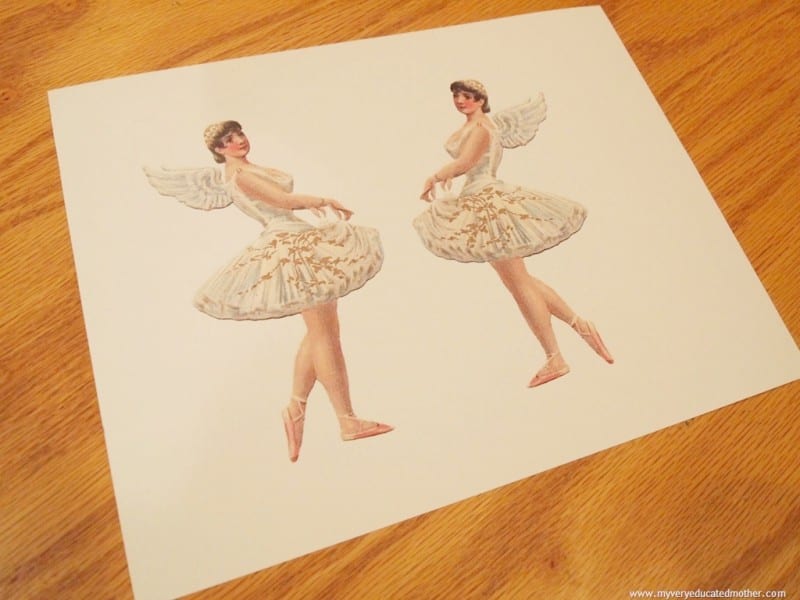 Paper Ballerina Ornament, Easy Tutorial - Garden Sanity by Pet Scribbles