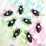 Pretty Glittered Halloween Bug Magnets - Garden Sanity by Pet Scribbles