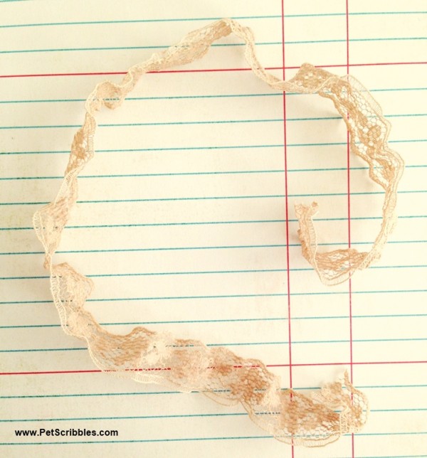 How to: Crinkled Vintage Lace Seam Binding - Garden Sanity by Pet Scribbles