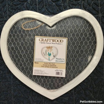 Rustic Chicken Wire Heart - Garden Sanity by Pet Scribbles