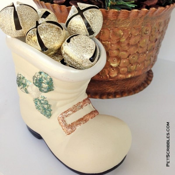 Christmas Santa Boot - Garden Sanity by Pet Scribbles