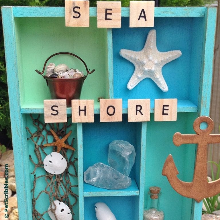 How to Make a Beach Memory Display - Garden Sanity by Pet Scribbles