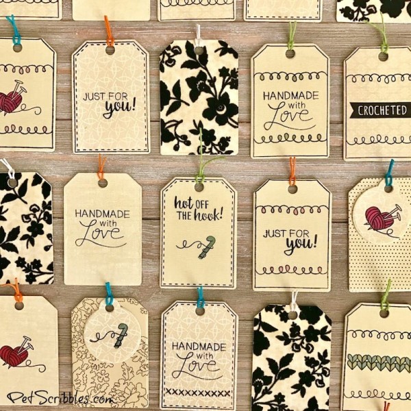 DIY Tags for Handmade Gifts or Favors - Garden Sanity by Pet Scribbles
