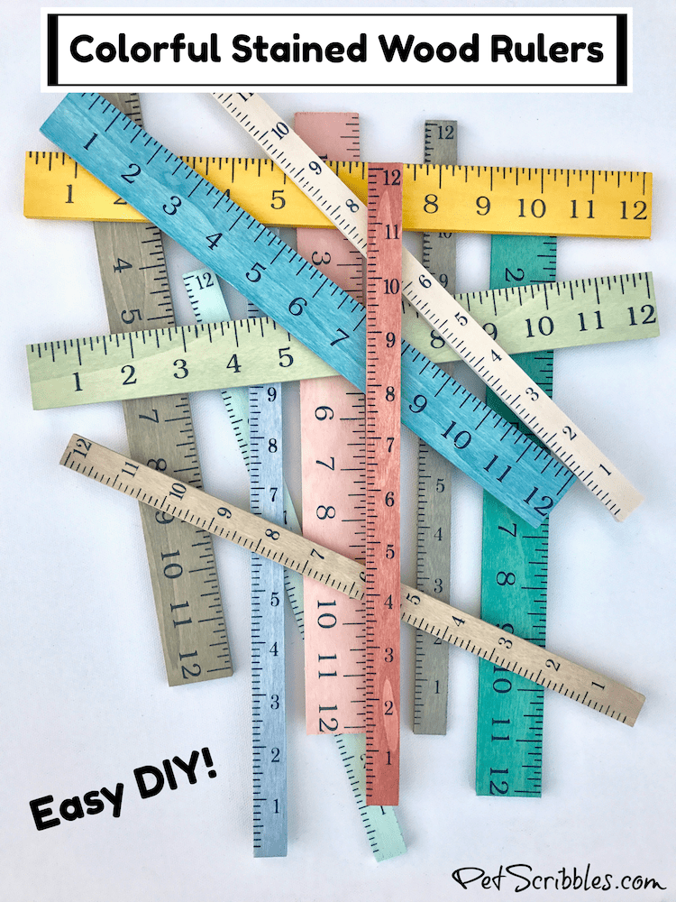 Ruler Crafts: How to make colorful stained rulers - Pet Scribbles