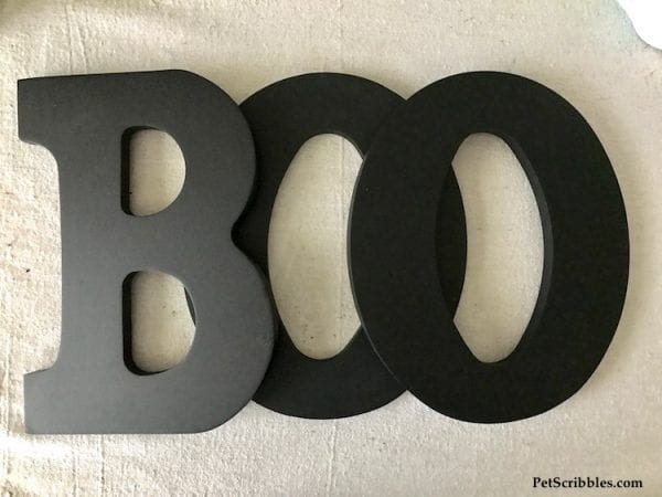 BOO Halloween Letters with Xyron! - Garden Sanity by Pet Scribbles