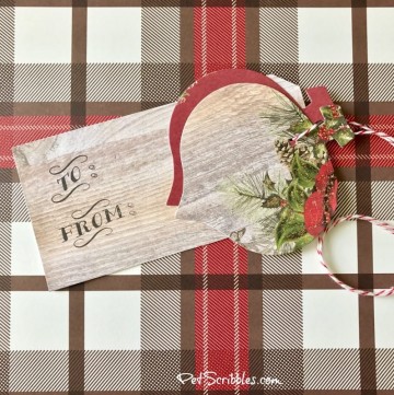 Easy Farmhouse Gift Tags with a stamp! - Garden Sanity by Pet Scribbles
