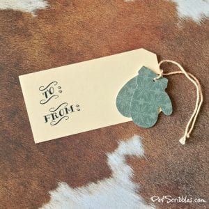 Easy Farmhouse Gift Tags with a stamp! - Garden Sanity by Pet Scribbles