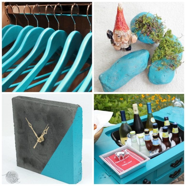 DIY Room Decor in Shades of Blue - Garden Sanity by Pet Scribbles