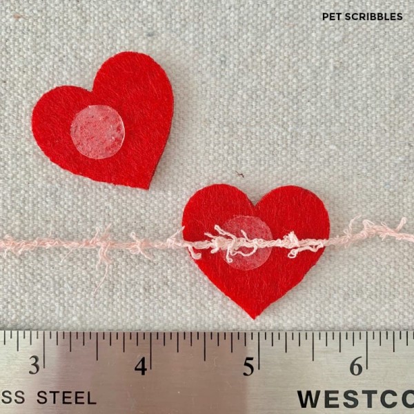 Easy No Sew Felt Heart Garland For Valentines Day Garden Sanity By