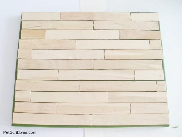 Mini Faux Pallet DIY from popsicle craft sticks! - Garden Sanity by Pet ...