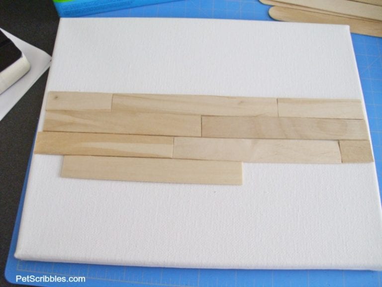 Mini Faux Pallet DIY from popsicle craft sticks! - Garden Sanity by Pet ...