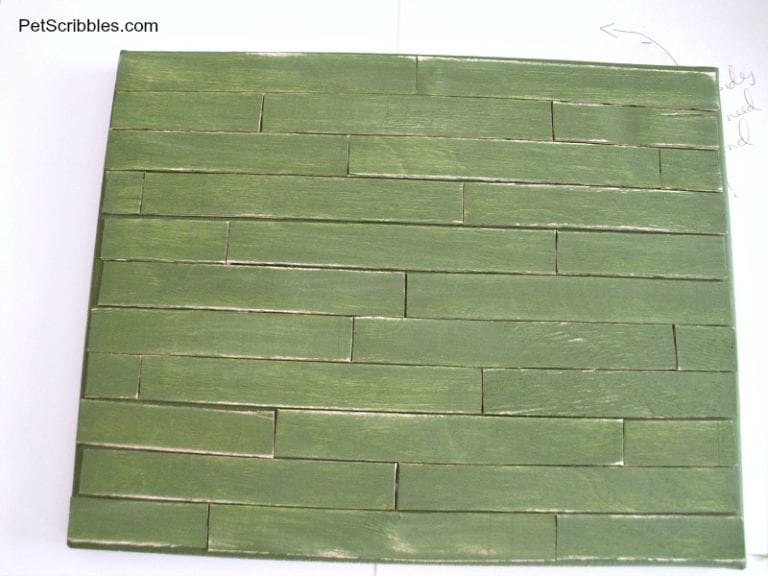 Mini Faux Pallet DIY from popsicle craft sticks! - Garden Sanity by Pet ...