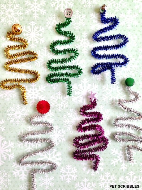 DIY Pipe Cleaner Trees - Garden Sanity by Pet Scribbles